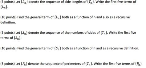 Solved Construct A Sequence Of Figures To Th T Tn Chegg