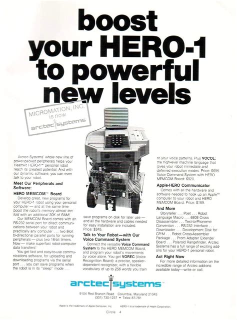 The Old Robots Web Site Heathkit Hero 1