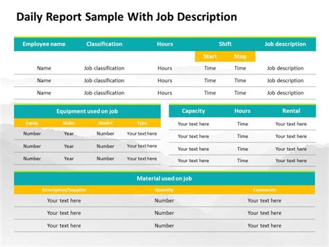 Daily Report PowerPoint Template SlideUpLift