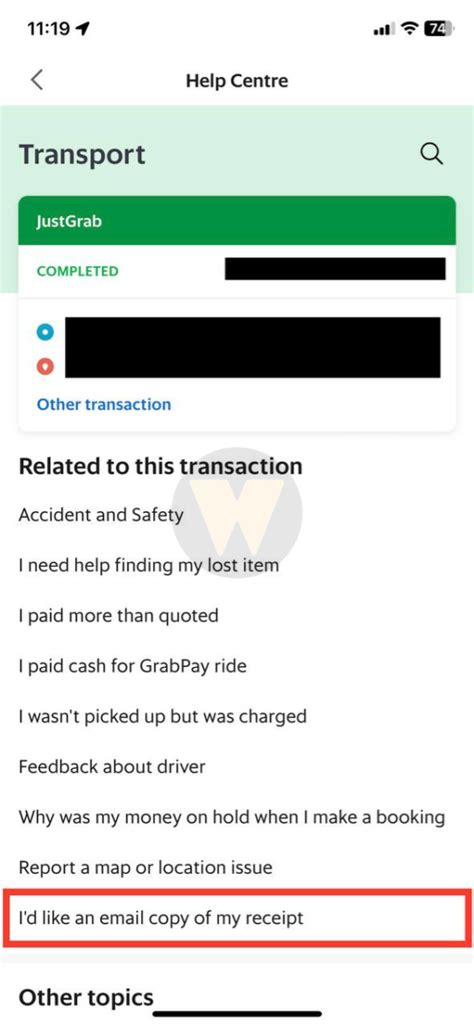 Cara Dapatkan Resit Untuk Transaksi Grab Yang Lama