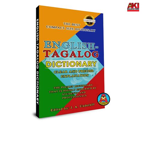Authentic English Tagalog Dictionary Compact Size Clear And Precise Pd