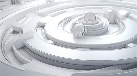Premium Ai Image Abstract White Technology Background 3d Rendering