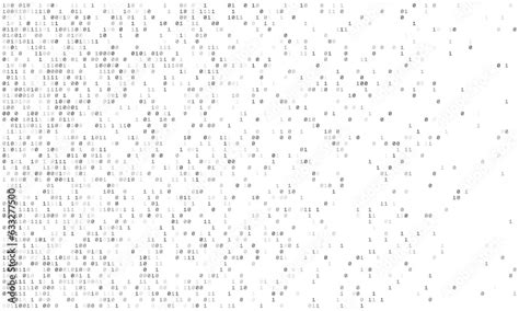 Binary Computer Code Cyber Background Constructed With Numbers One And