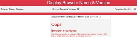 Get Browser Type And Version Using Angular And Bootstrap