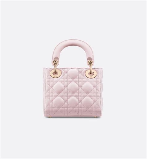 Mini Lady Dior Bag Blush Pink Cannage Lambskin Dior