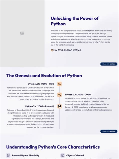 Unlocking The Power Of Python Pdf Python Programming Language Computer Programming