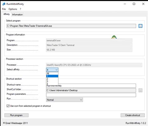 How To Set The Affinity Of Cores For Metatrader In A Multicore Vps