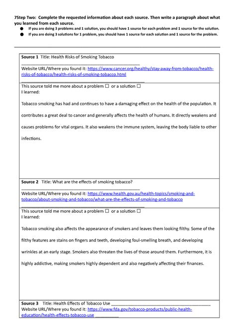 Task Six 1 Coursework 7step Two Complete The Requested Information