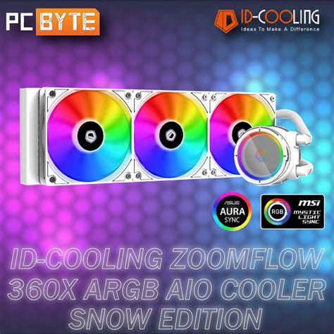 ID-COOLING ZoomFlow 360X Snow ARGB AIO Cooler | Shopee Malaysia