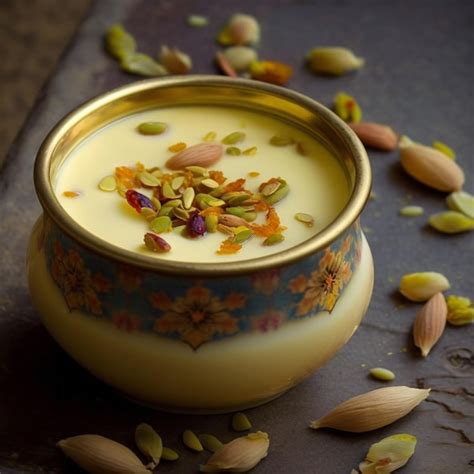 Premium Photo Summer Famous Sweet Drink Lassi In Traditional Glass