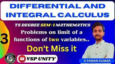 limit of a functions of two variables sem 1 youtube