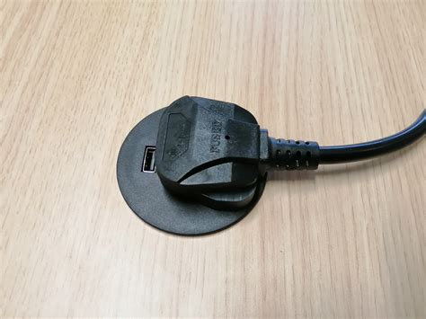 Mm In Desk Power Grommet Usb V Box