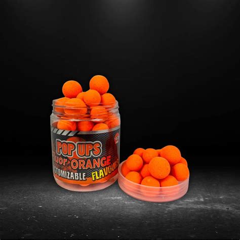 PRO ELITE BAITS POP UPS CUSTOMIZABLE SIN SABOR ORANGE 14 20 Mm