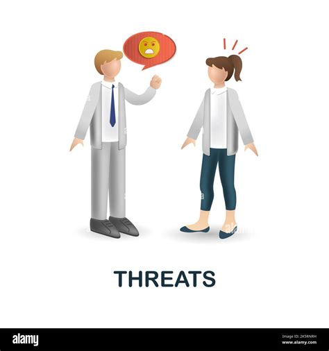 Threats Icon 3d Illustration From Harassment Collection Creative Threats 3d Icon For Web