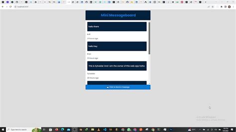 asante sylvester on linkedin i made a simple mini message board to