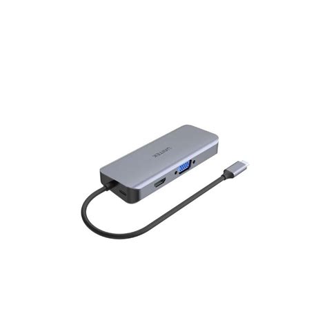 Unitek UHUB N In USB C Ethernet Hub With Dual Monitor W Power Delivery And Dual Card