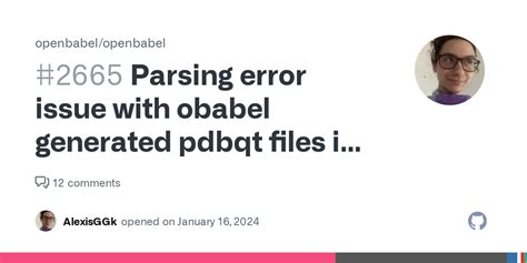 parsing error issue with obabel generated pdbqt files in vina · issue