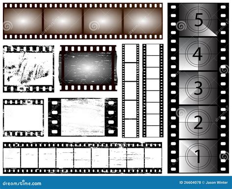 35mm film stock vector. Illustration of motion, exposed - 26604078