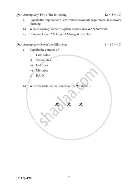 Network Concepts Bachelor Of Science Vocational Semester FYBSc Pattern