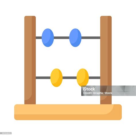 Primary Counting Education Amazing Vector Of Abacus Mathematical Calculating Frame Stock