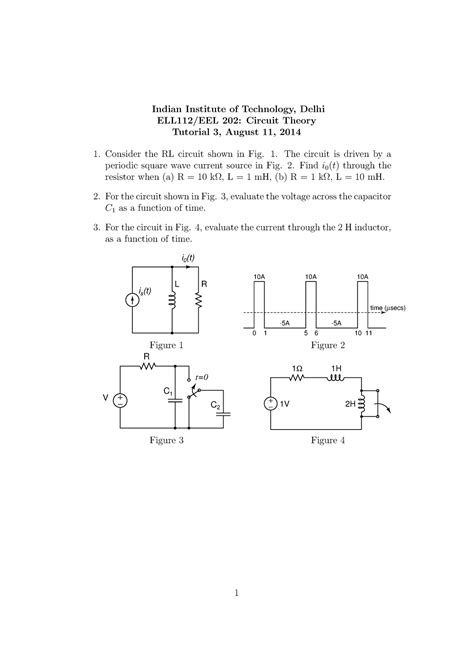 tut3 circuit theory indian institute of technology delhi ell112