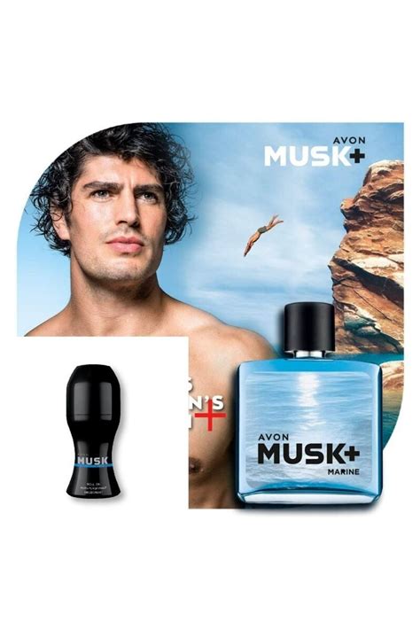 Avon Musk Marine Erkek 75ml Edt + Musk Marine Anti Perspirant Roll-on ...