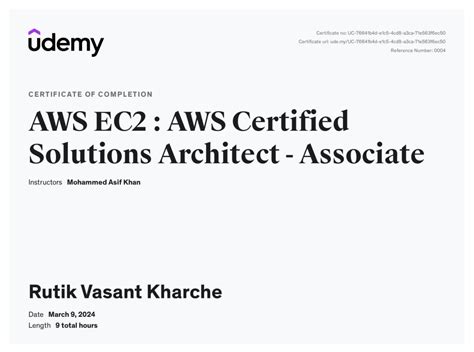 Udemy Course Completion Certificate Rutik Kharche