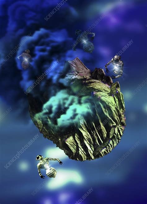 Asteroid Mining Artwork Stock Image F0068982 Science Photo Library