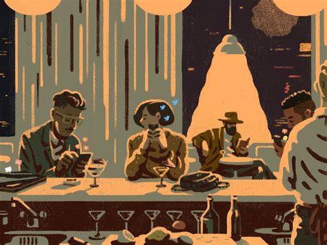 Meet The Renegades Who Shun Social Media Bar Illustration Art Jazz