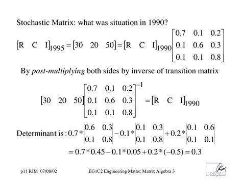 Ppt Determinants And Inverses Powerpoint Presentation Free Download
