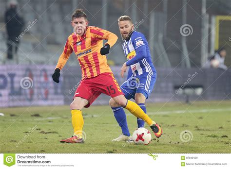 Football Korona Kielce Wisla Plock Editorial Stock Image Image Of