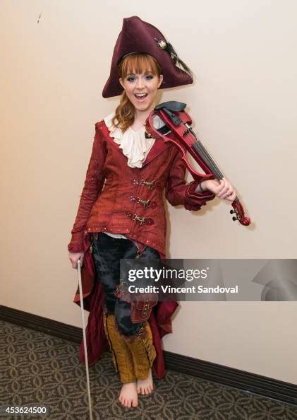 Violinist Lindsey Stirling Backstage During Her Music Video Shoot For
