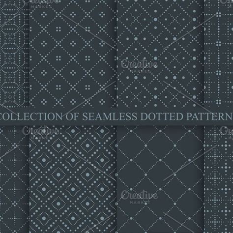 Dark Dotted Ornamental Patterns Pattern Design Inspiration Dark
