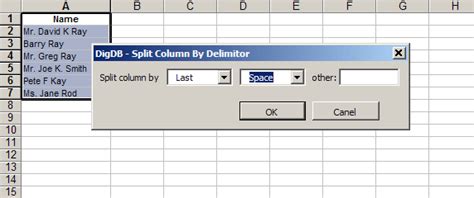 Split Column By Delimiter Or Length Excel Tips Add Ins