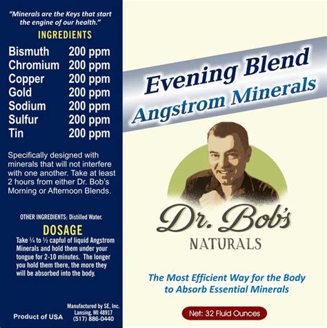 Angstrom Minerals Evening Blend 32 Oz Bottle Watershedwellness