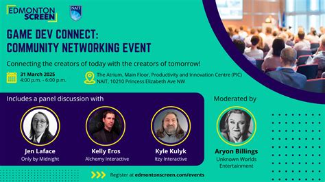 Game Dev Connect Community Networking Event Nait Edmonton Screen