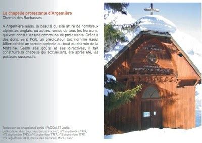 Les Chapelles De La Vallée — Paroisse Saint Bernard Du Mont Blanc