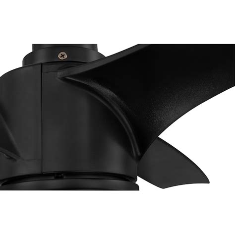 Craftmade Phoebe 60 In Flat Black With Flat Black Blades Led Covered