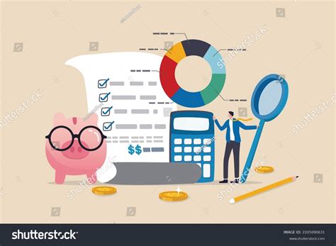 Budget Planning Income Management Spending Expense Stock Vector