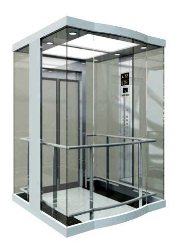 With Elevator Glass Doors Elevator Glass Cabin One Side Two Side Glass Service Provider