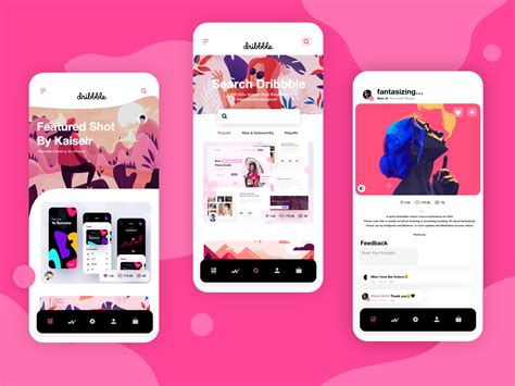 Dribbble App Concept By Isaac Marta On Dribbble