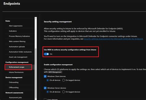 Defender For Endpoint MDE Endpoint Security Policy