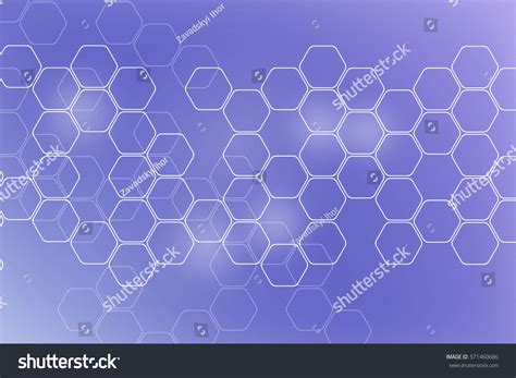 Chemistry D Model Hexagonal Structure Molecule Stock Vector Royalty Free Shutterstock