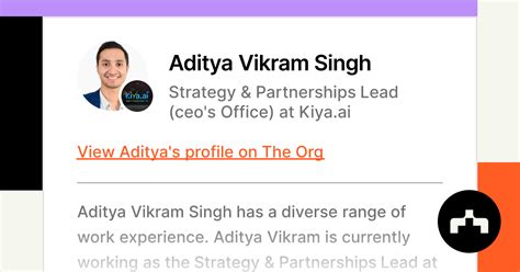 aditya vikram singh strategy and partnerships lead ceo s office at