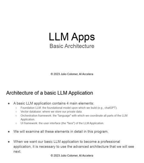 038beng Basic Llm App Architecture Pdf
