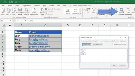 how to remove duplicates in excel