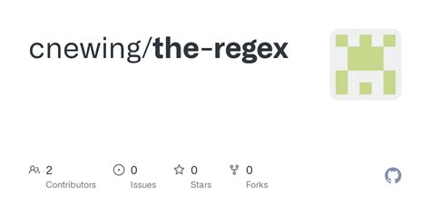 GitHub Cnewing The Regex