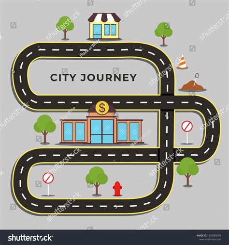 Journey Path Illustration