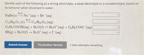 Solved Identify Each Of The Following As A Strong Chegg
